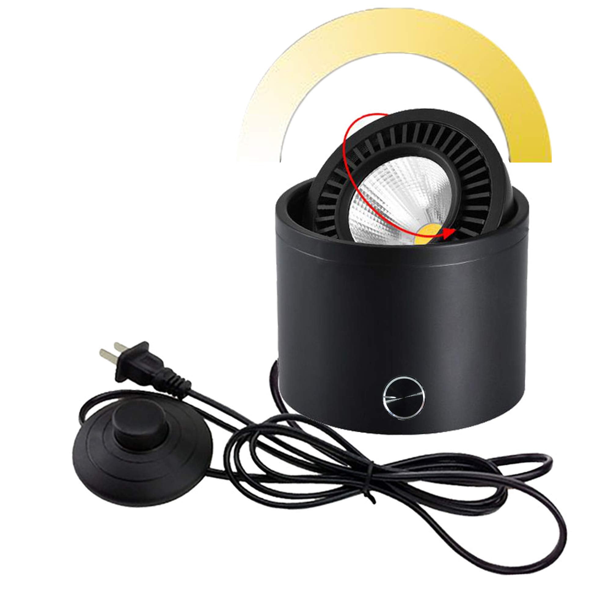 FSLiving Dimmable High Accent Uplight 7W COB LED Stepless Dimming ...