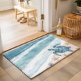 Area Rug Watercolor Ocean Theme Beach Turtle Soft Rectangle Area Rugs ...