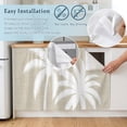 Beige Palm Tree Cabinet Curtains for Kitchen 10"W x 11"L, Summer ...