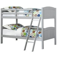 Angel Line Hudson Twin over Full Bunk Bed, Gray - Walmart.com
