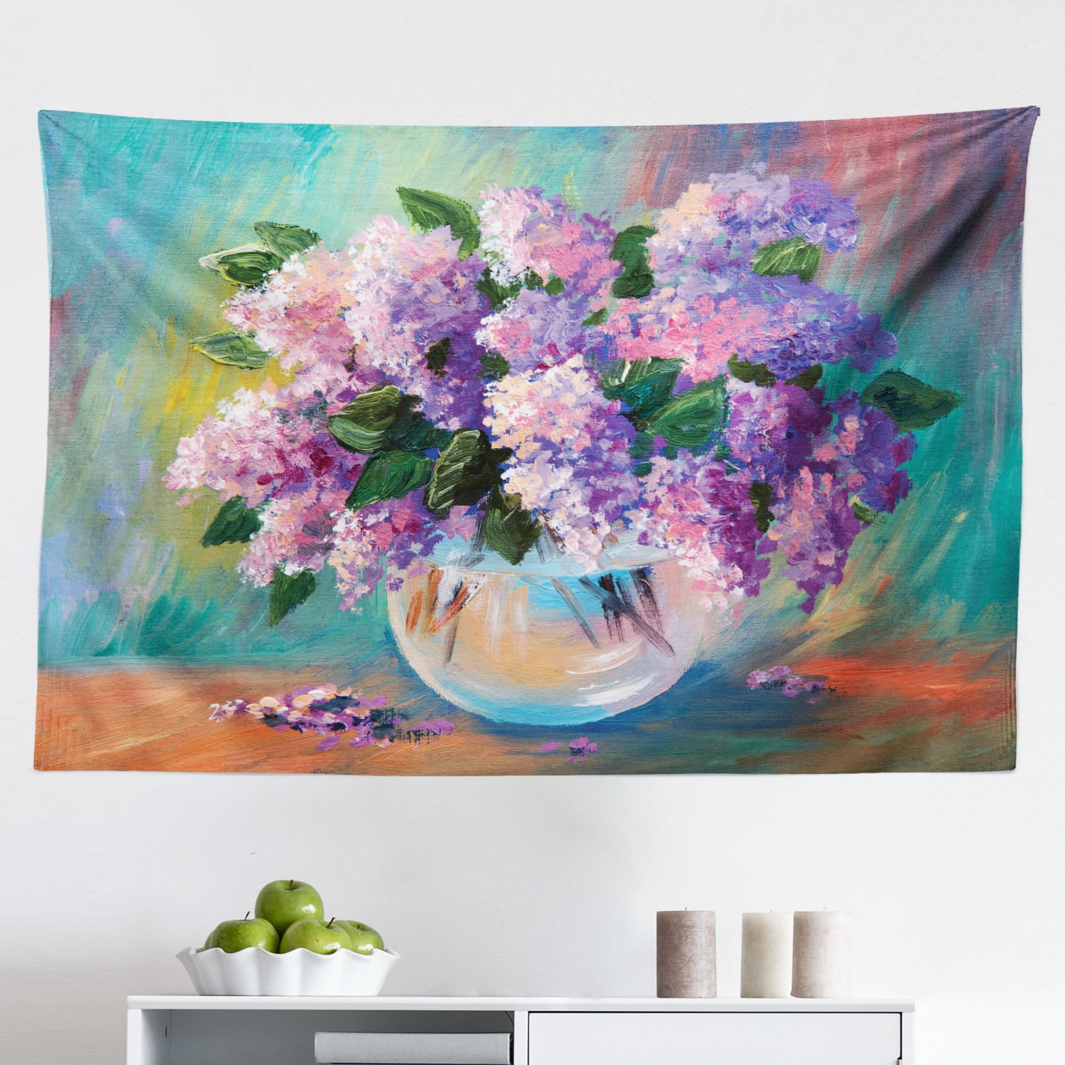 Lilac Tapestry, Abstract Leaves of Lilac Plant Graphic Pile of Foliage ...