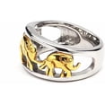 Men's Stainless Steel Vintage Cute Cut Out Animal Tribal Elephant Head ...