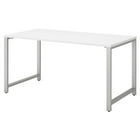 Hubbub Freya Table Desk 60"W x 24"D Ash/White Metal Accents - Walmart.com