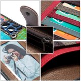 Women Genuine Patent Leather Trifold Wallet, Patchwork Crafted ...
