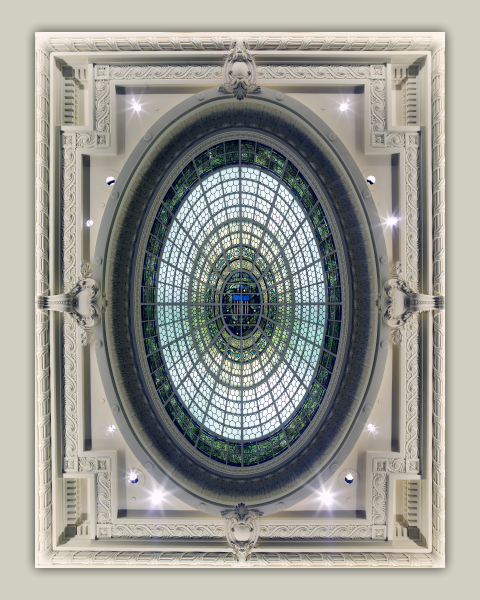 Print: Courtroom Ceiling, Federal Building And U.S. Courthouse ...