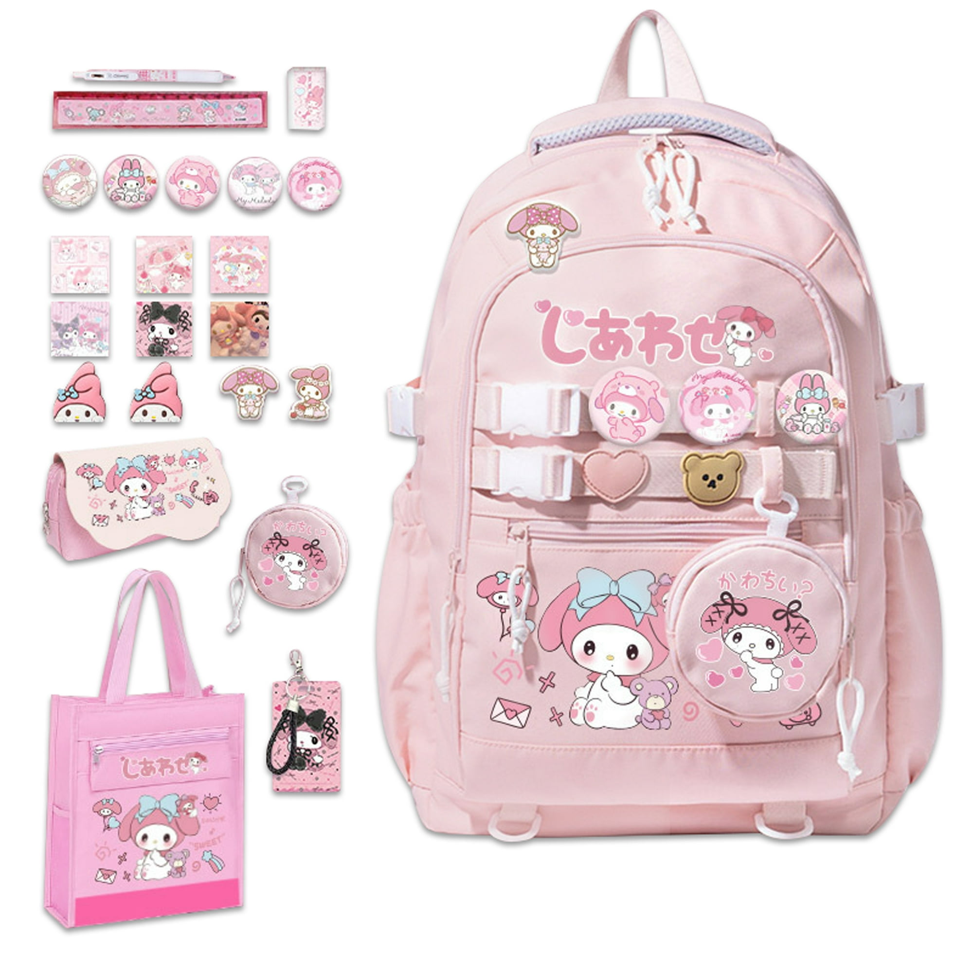 Click here for Roffatide Melody Kawaii Backpack With 12 Pieces Ac... prices