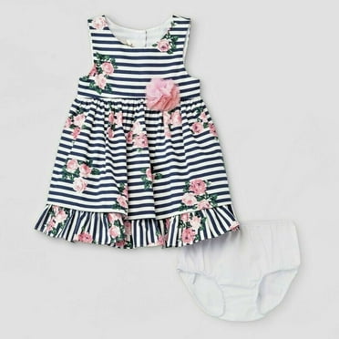 Baby Alive Single Outfit Set - Floral Dress with Blue Straps - Walmart.com