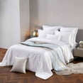 Abstract Bed Runner Scarf, Grey White Marble Texture Golden Lines Full ...