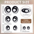 1 Bag Felt Craft Eye for DIY Toys Puppet Plush Animal Making Black 16 ...