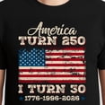 America Turns 250 I Turn 30 T-Shirt – Patriotic 30th Birthday Theme ...