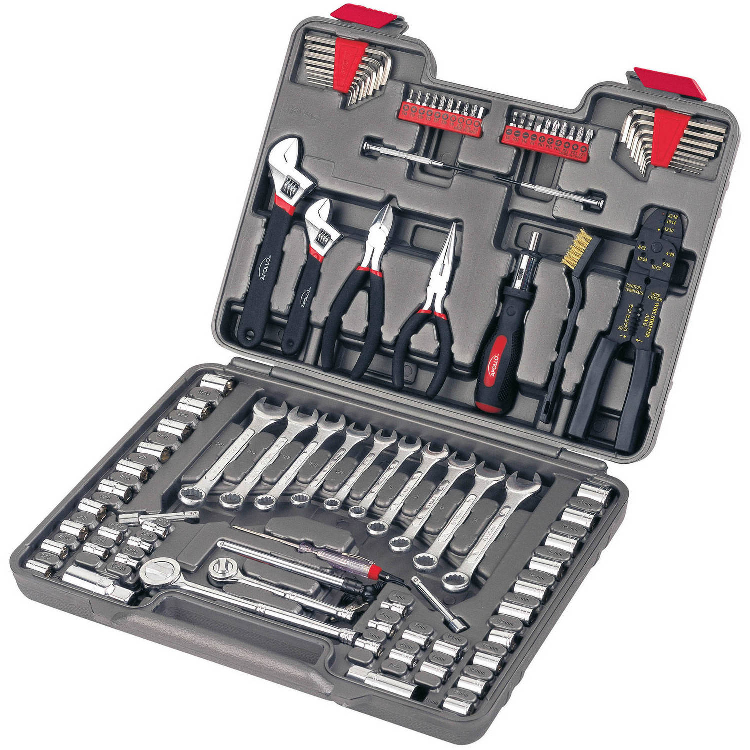 Apollo Precision Tools DT1241 95 Piece Mechanics Tool Set Walmart Apollo Precision Tools DT1241 95 Piece Mechanics Tool Set Walmart