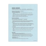 Southworth 100% Cotton Linen Resume Paper Blue 32 lbs. 8-1/2 x 11 100 ...