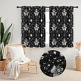 Butterfly and Sun Gothic Pattern Blackout Curtains,Triple Weaved Fabric ...
