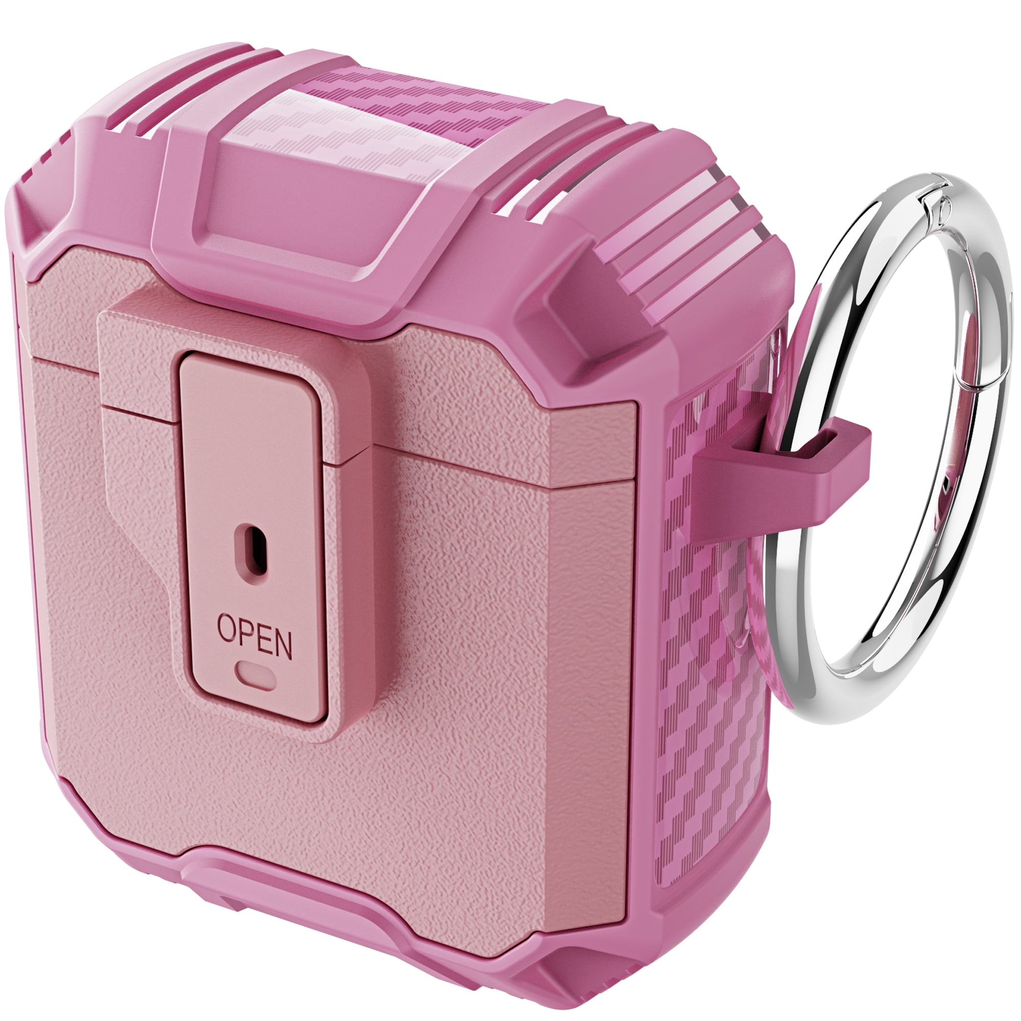 ELEHOLD for Airpods 1 & 2 Rugged Case, Secure Lock Clip Auto Pop-Out ...