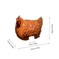 2PCS Chicken Fence Decoration Funny Farm Sculpture Home Decorations for ...