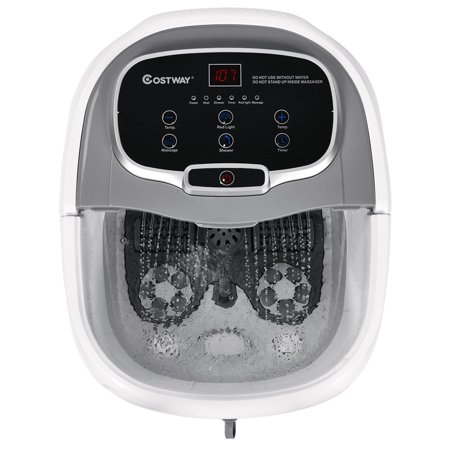 Costway Portable Foot Spa Bath Motorized Massager Electric Feet Salon ...