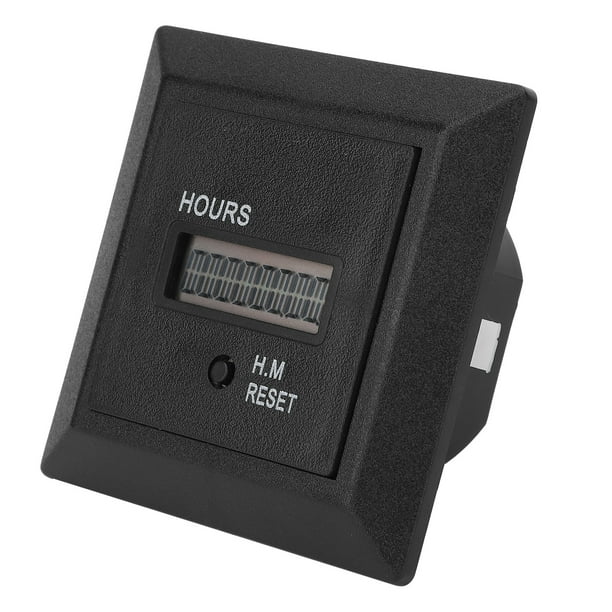 Engine Timer, With LCD Display 100V-250V Digital Hour Meter, With Reset Function Lawn Mower Boat ...