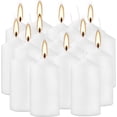 2"x4" High White Unscented Pillar Candles, Set of 20, Bulk Pack for ...