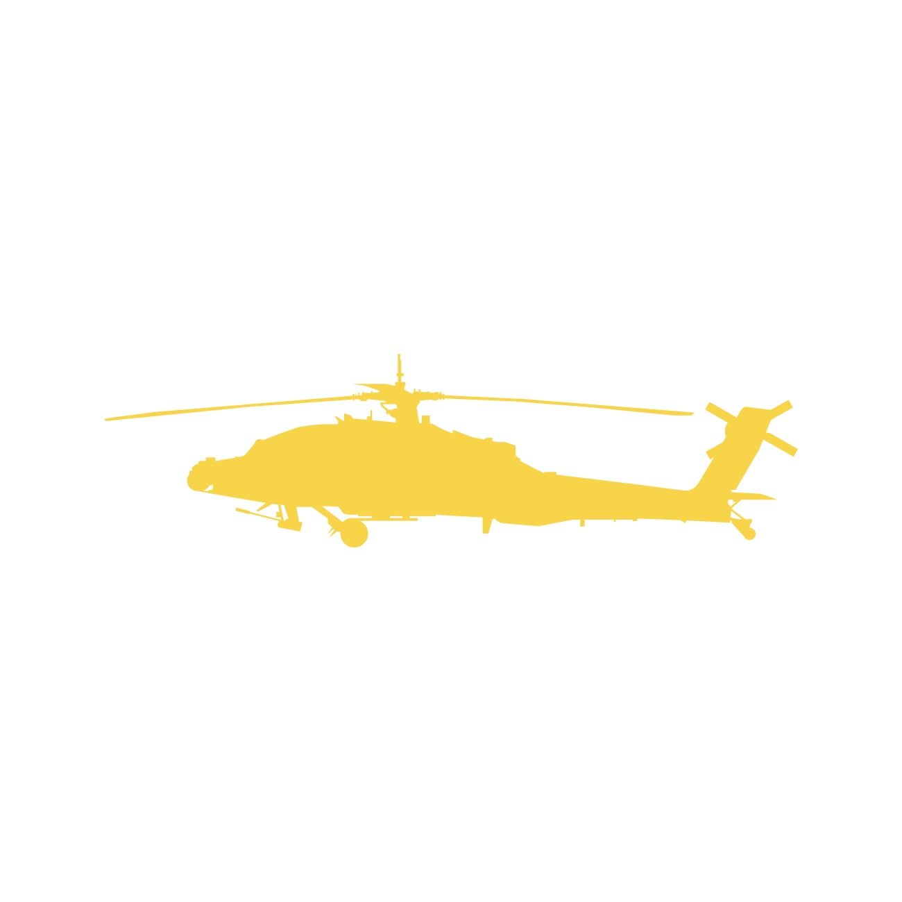 AH-64 Apache Sticker Decal Die Cut - Self Adhesive Vinyl - Weatherproof ...