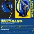 Goodyear, Air Hose Reel, 0.5 in. x 50 ft., Dual Arm Retractable ...