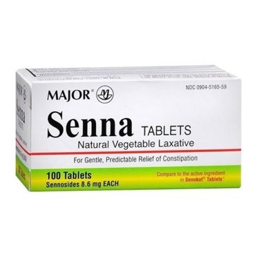 Geri-Kot Senna 8.6mg 1000 count NATURAL VEGETABLE LAXATIVE - Walmart.com