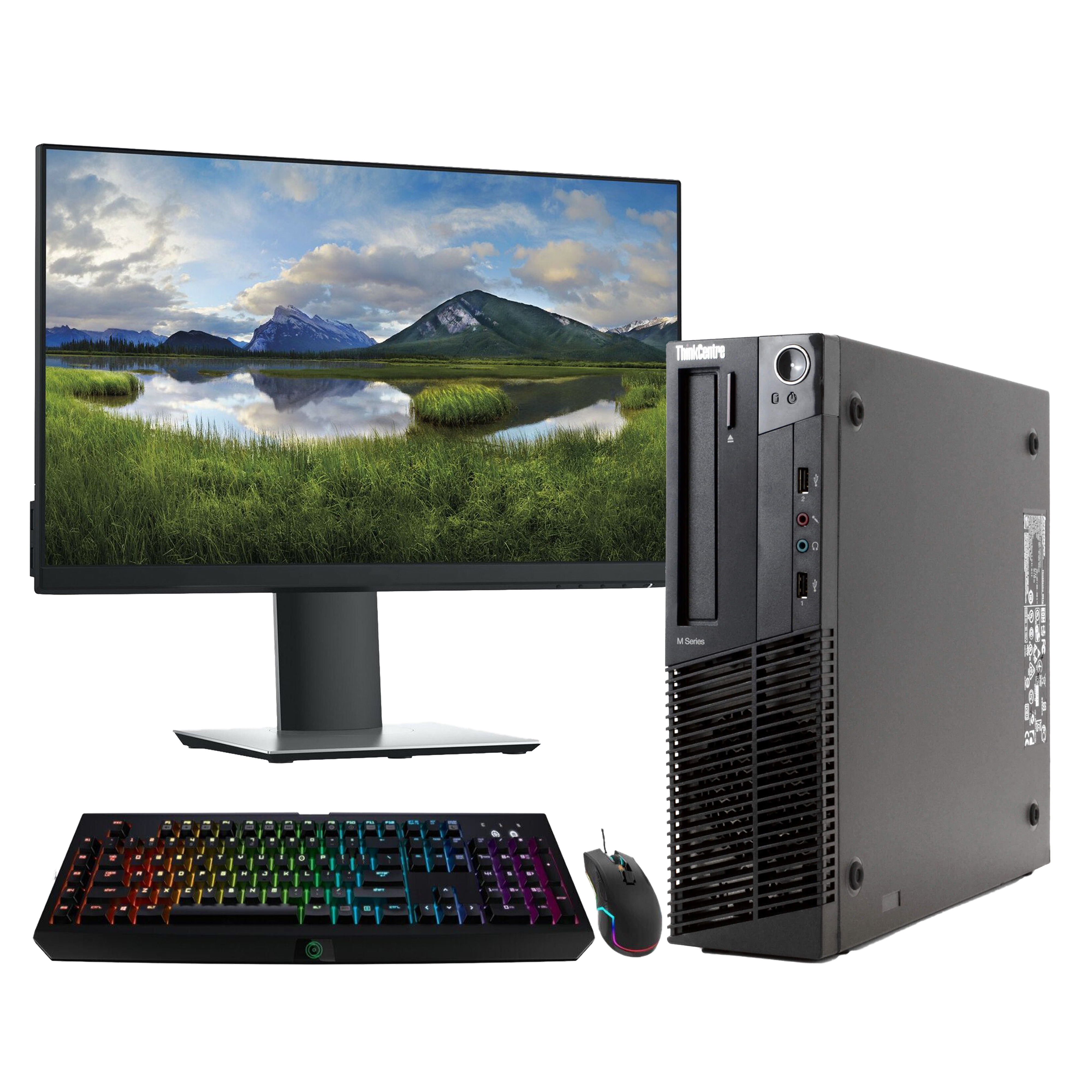 Lenovo M92P Desktop Computer PC - Intel Quad-Core i5, 128GB SSD, 16GB ...
