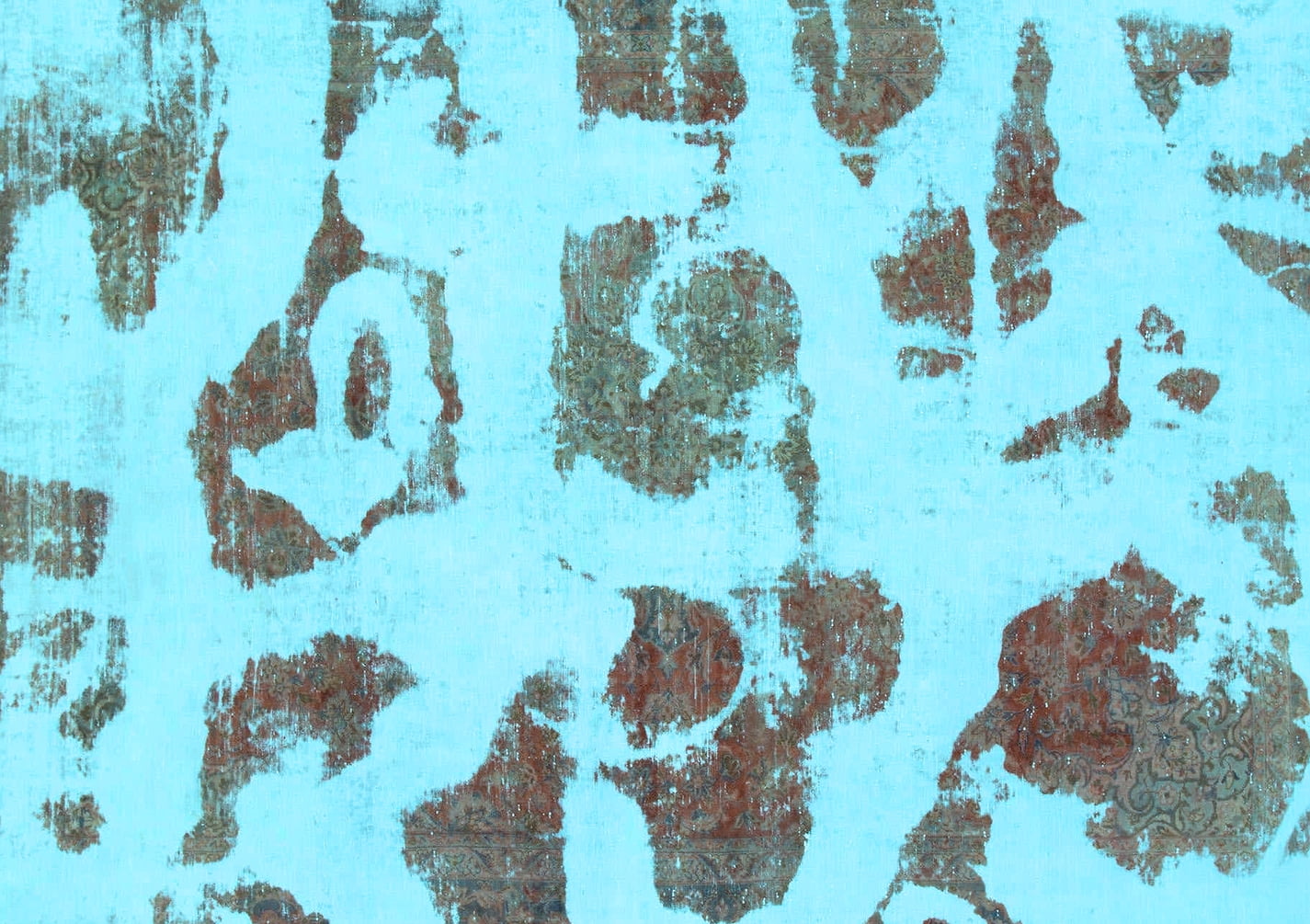 Ahgly Company Indoor Rectangle Abstract Light Blue Modern Area Rugs, 2 ...