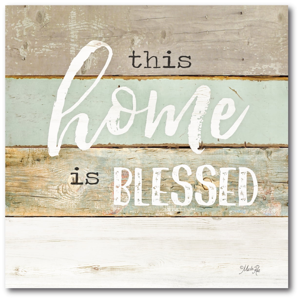 Courtside Market This Home is Blessed Gallery-Wrapped Canvas Wall Art ...