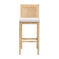 bali & pari Sofia Boho Bar Stool, Bar Height, Natural - Walmart.com