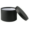 Mini Nesting Gift Boxes Set of 4, Black Round Boxes with Lids for ...