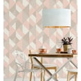 Brewster Delano Rose Structured Geo Wallpaper - Walmart.com