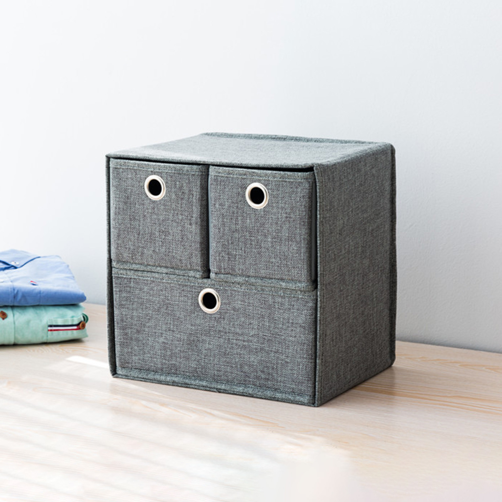 Viadha Fabric Storage Box Drawer-type Foldable Clothes Organizer ...