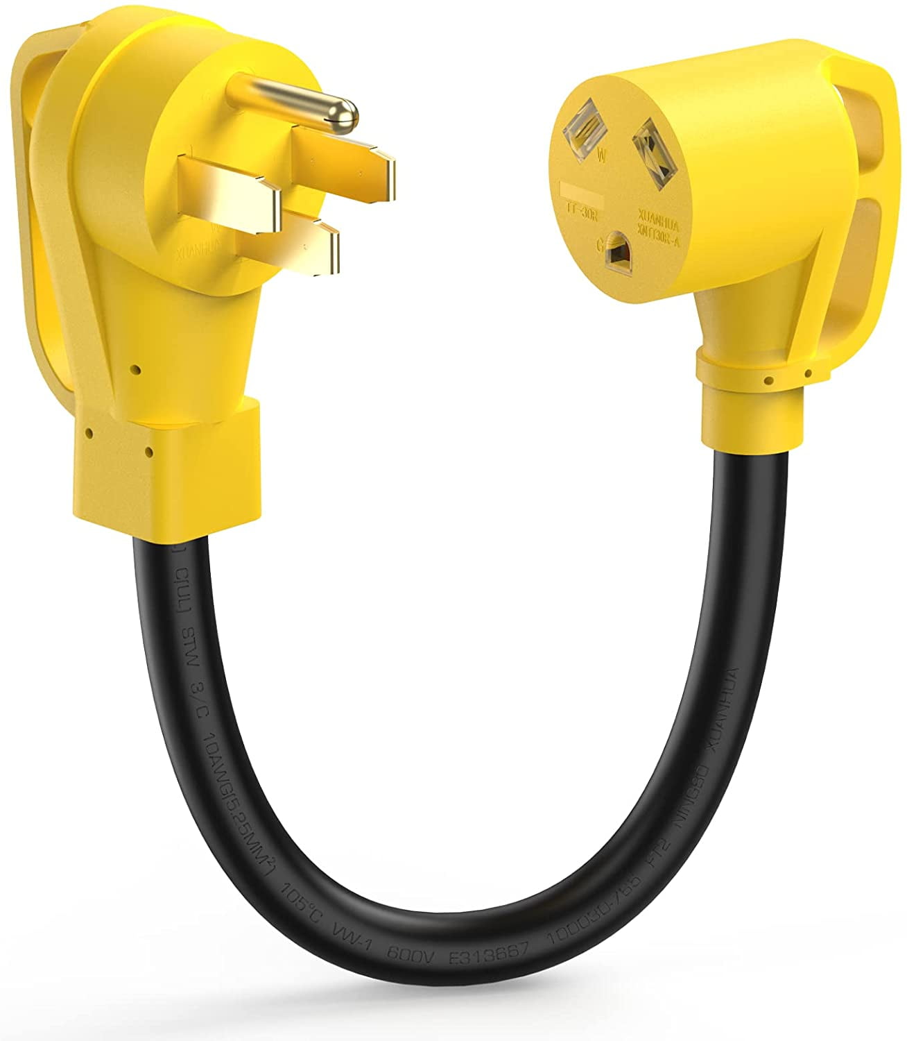 TOOLIOM 50 Amp to 30 Amp RV Power Adapter Plug TT-30P to 14-50R 12 Inch ...