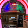 Arkrocket Taurus II Jukebox, Vinyl Record & Bluetooth CD Player, Retro ...