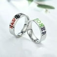 HOOUN Fashion 316L Stainless Steel Ring JOKER HARLEY Couples Engagement ...