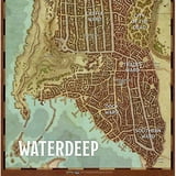 D&D: Waterdeep City Map - 20"x 40" - GF9's Official Dungeons & Dragons ...