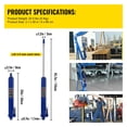 8 ton hydraulic long cylinder jack, single piston pump, Clavius base ...