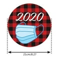 10pcs 2020 New Year Christmas Stickers with Face Mask Personalized ...