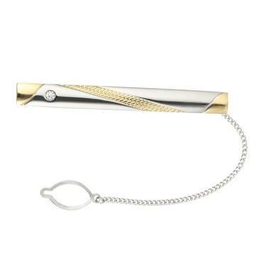 Classic Men's Tie Clips, 3 Pack Silver Gold Black, Suitable for Wedding ...