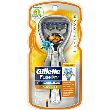 Gillette Fusion ProGlide Power Silvertouch Men's Razor Handle with ...