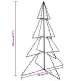 vidaXL Christmas Cone Tree 160 LEDs Indoor and Outdoor 3x4 ft - Walmart.com