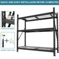 Hypeshops Garage Storage Shelves - 3 Tier Metal Shelving, 6000LBS ...