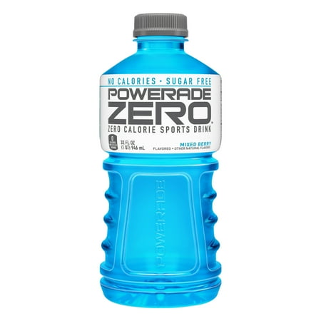 Powerade Zero Sugar-Free Mixed Berry Sports Drink, 32 Fl. Oz. - Walmart.com