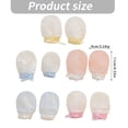 Baby Breathable Cotton Mittens Safety Gloves For Newborns To Prevent ...