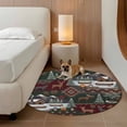 5ft Round Rug Western Boho Area Rugs for Living Room Bedroom Washable ...