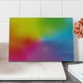 Rainbow Cutting Board, Vibrant Neon Colors Circles Rounds Dots Radiant ...