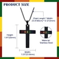 LGBT Gay Pride Cross Necklace: Stainless Steel Rainbow Pendant Necklace ...