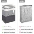 2 Pack Gray 75L Large Laundry Basket, Collapsible Waterproof Hamper for ...