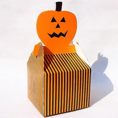 Holiday ornament displays stands orange halloween paper gift box ...