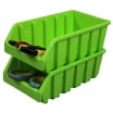 Basicwise "Stackable Plastic Storage Container, Blue Stacking Bins ...